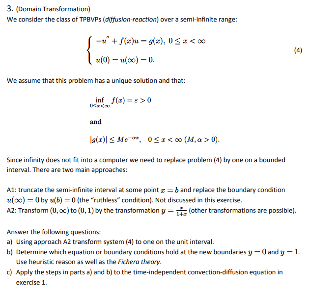 Solved 3. (Domain Transformation) We consider the class of | Chegg.com