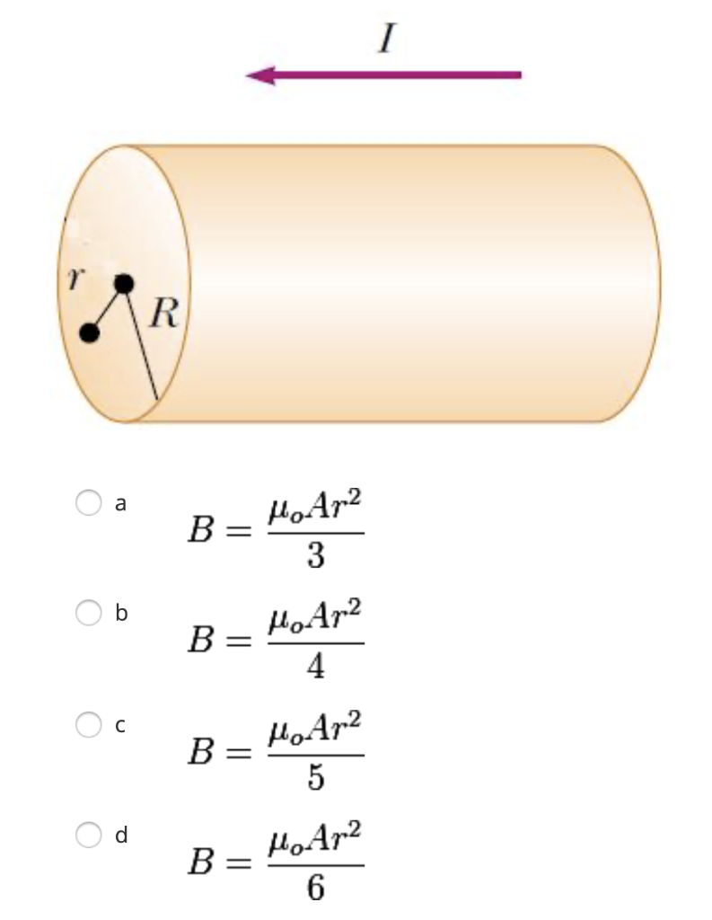 Solved A long cylindrical conductor of radius R carries a | Chegg.com