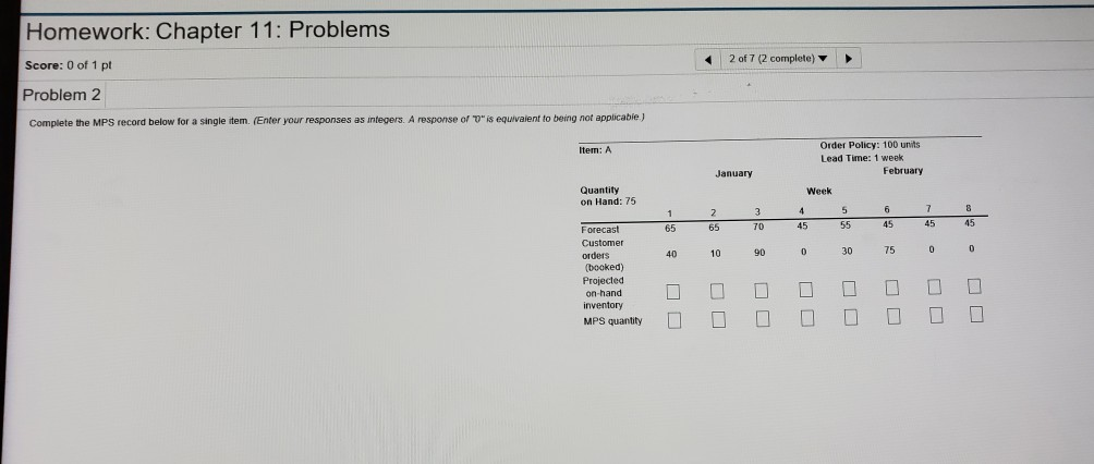 Solved Homework Chapter 11 Problems Score 0 Of 1 Pt