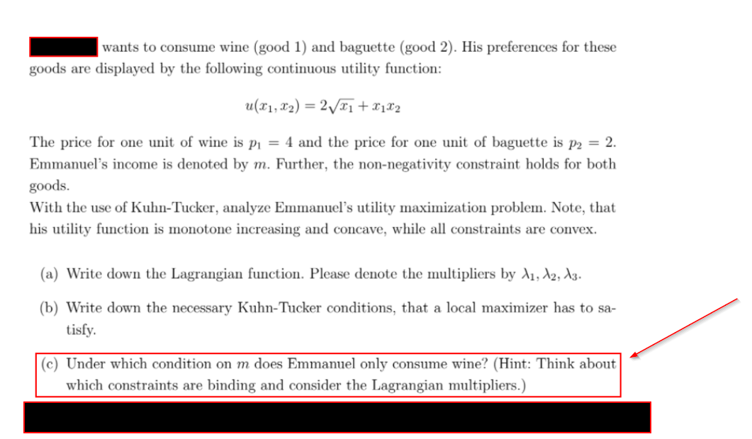 Solved Hi, can anyone solve the c) part of the question? Its | Chegg.com