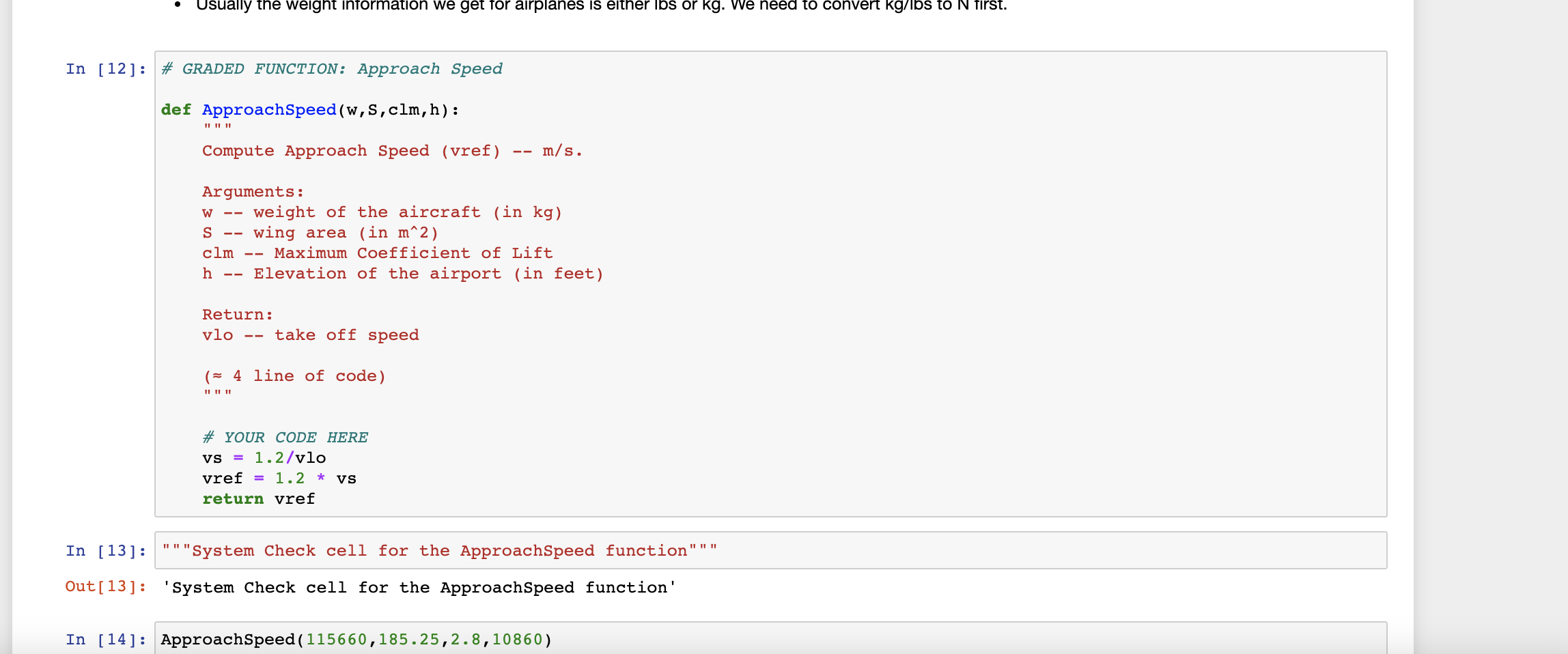 Solved 2.1 - Approach Speed (Vref) The approach speed of any | Chegg.com