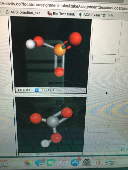 Solved What polyatomic ion are these models? Please help i | Chegg.com