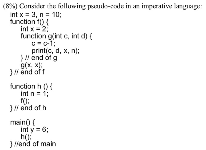Solved Programming Languagea Suppose That The Language 7792