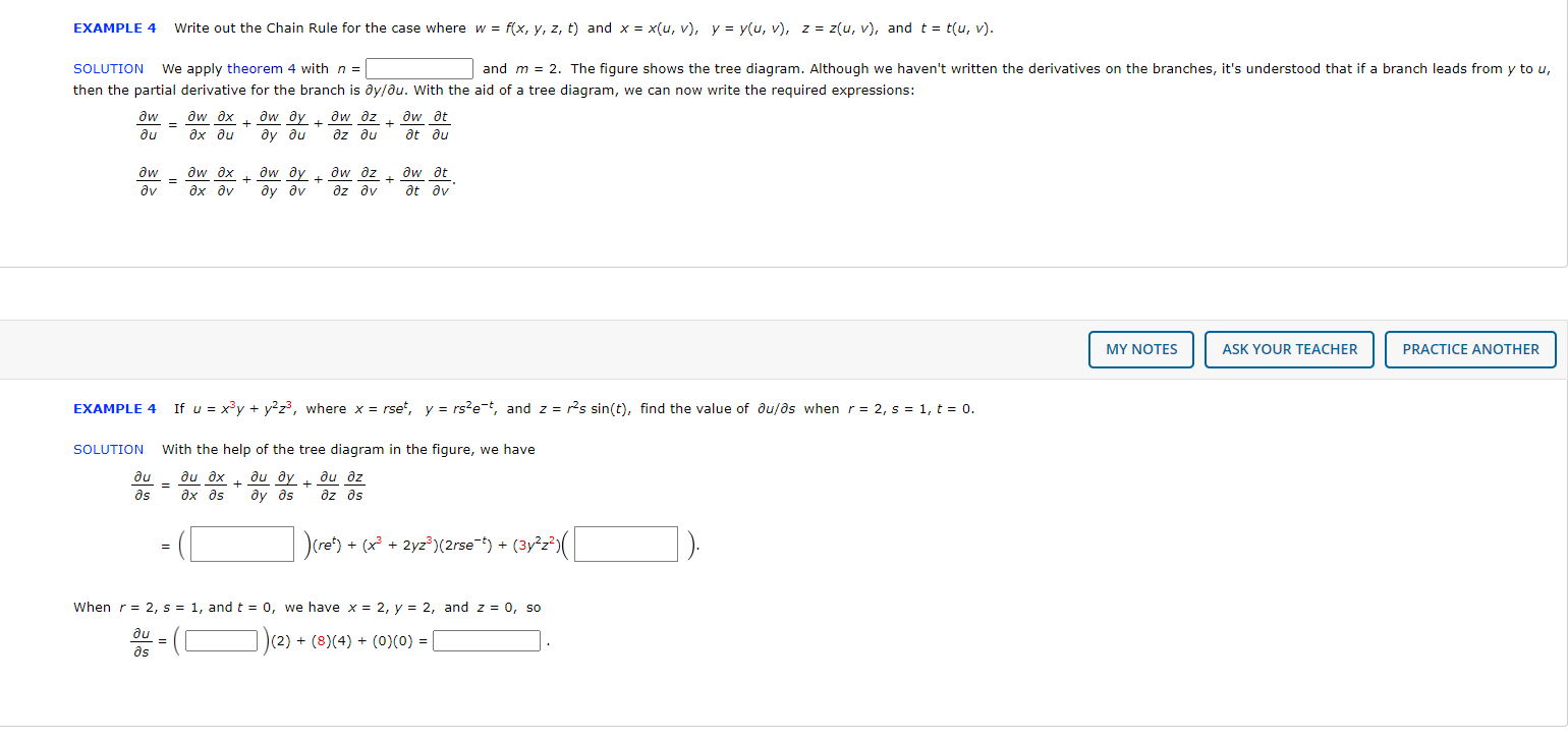Solved EXAMPLE 4 Write out the Chain Rule for the case where | Chegg.com