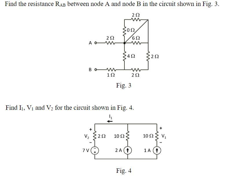 Solved Find the resistance RAB between node A and node B in | Chegg.com