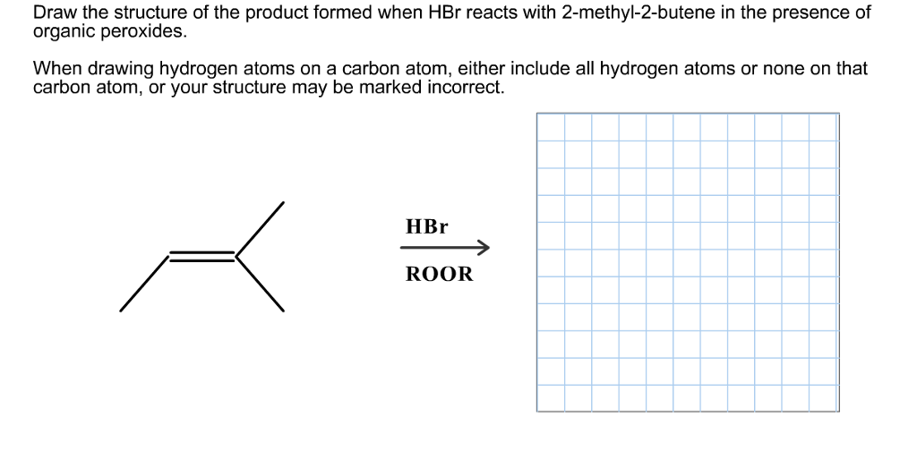 Solved Draw the structure of the product formed when HBr | Chegg.com