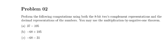 Solved Perform the following computations using both the | Chegg.com