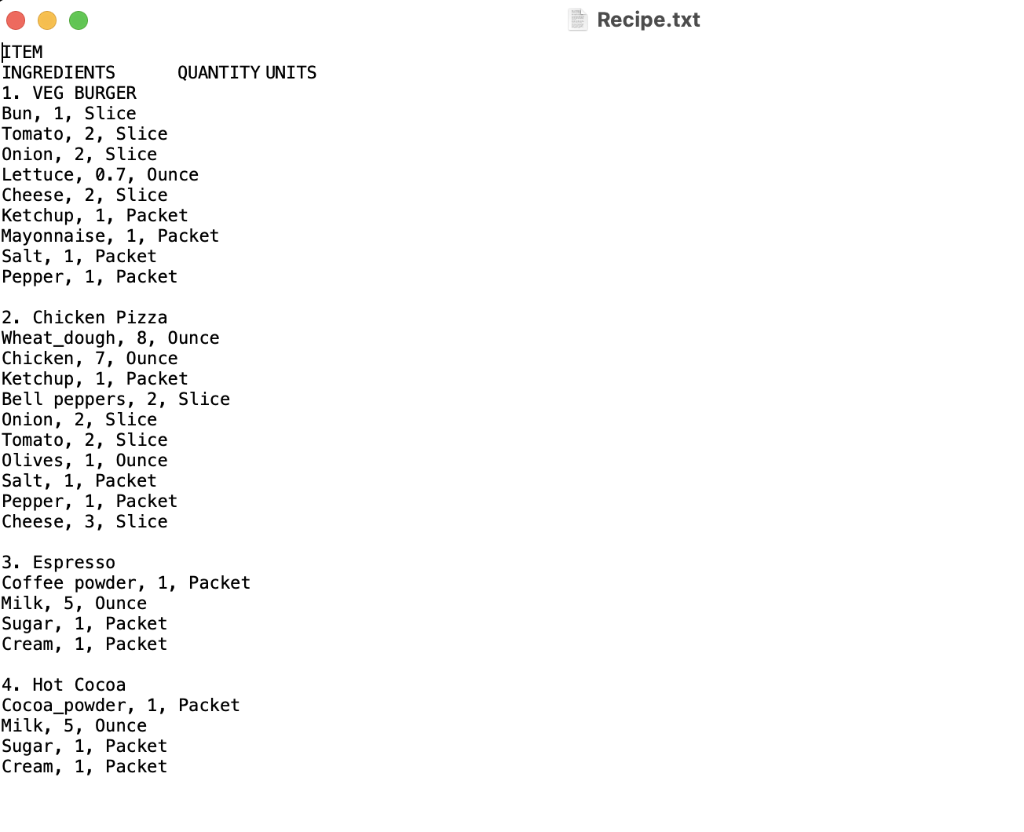 Solved Create a restaurant management system that allows | Chegg.com