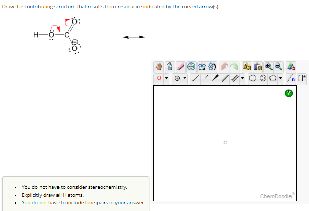 Solved Draw the contributing structure that results from | Chegg.com