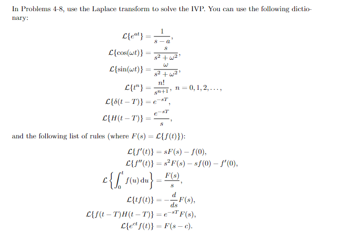 Solved y′′−2y′+y=t2δ(t−3),y(0)=0,y′(0)=0In Problems 4-8, use | Chegg.com