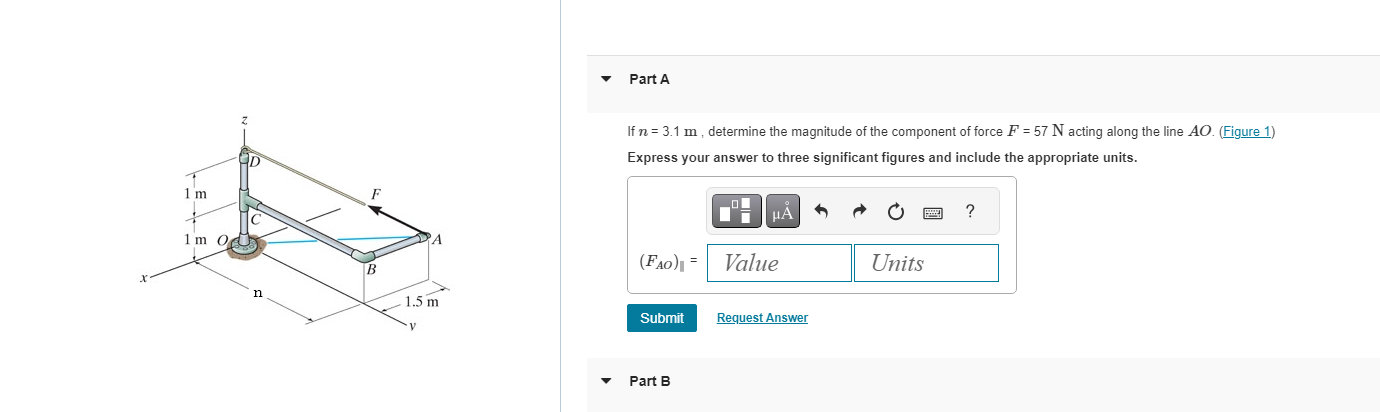 Solved Part AIf n=3.1m, ﻿determine the magnitude of the | Chegg.com