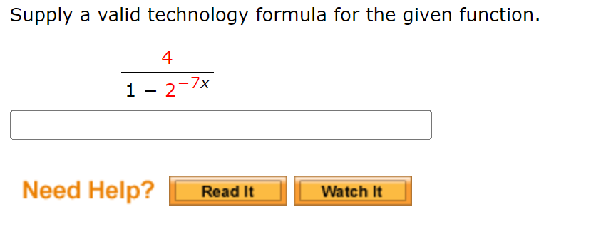 Solved Supply a valid technology formula for the given | Chegg.com