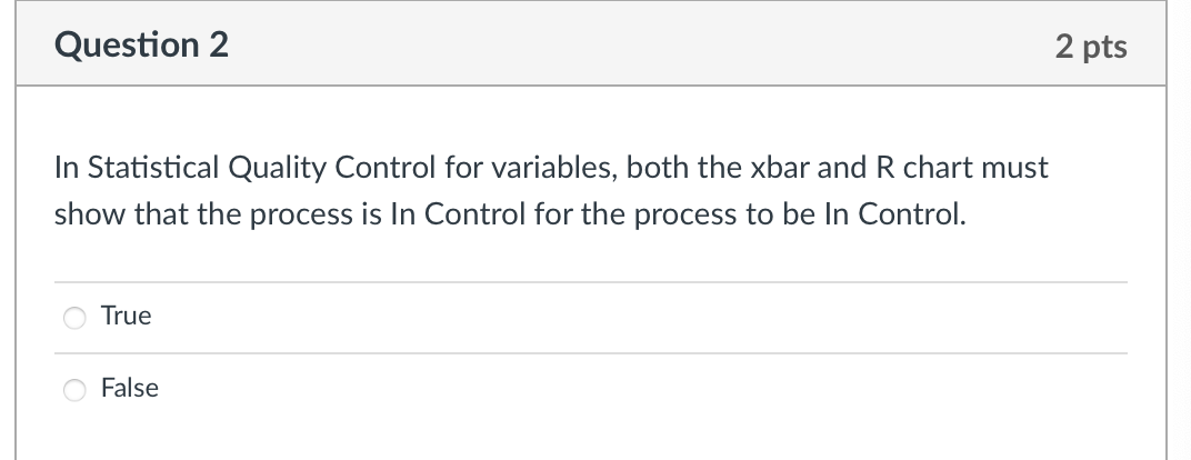 Solved In Statistical Quality Control for variables, both | Chegg.com