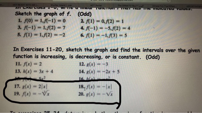 Solved and Sketch the graph of f. 1. ro) = 1"/-1) = 0 (Odd) | Chegg.com