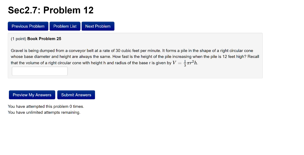 Solved Sec2.7: Problem 12 Previous Problem Problem List Next | Chegg.com