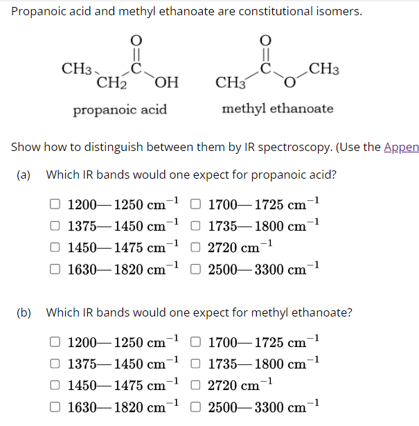 Propanoic Acid Isomers