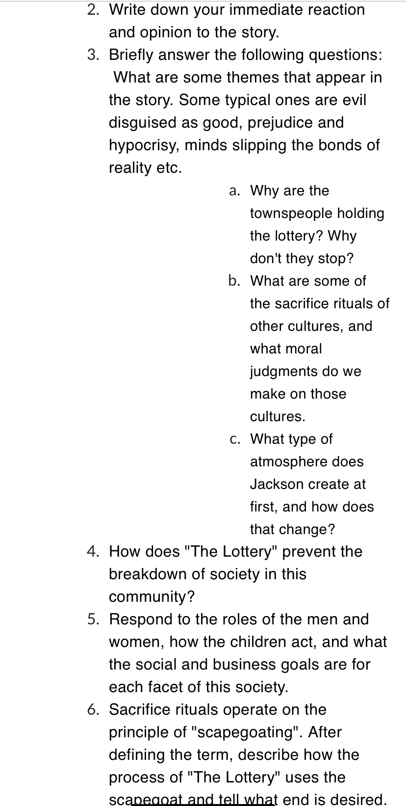 Solved Write down your immediate reactionand opinion to the | Chegg.com