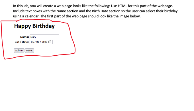 In this lab, you will create a web page looks like | Chegg.com