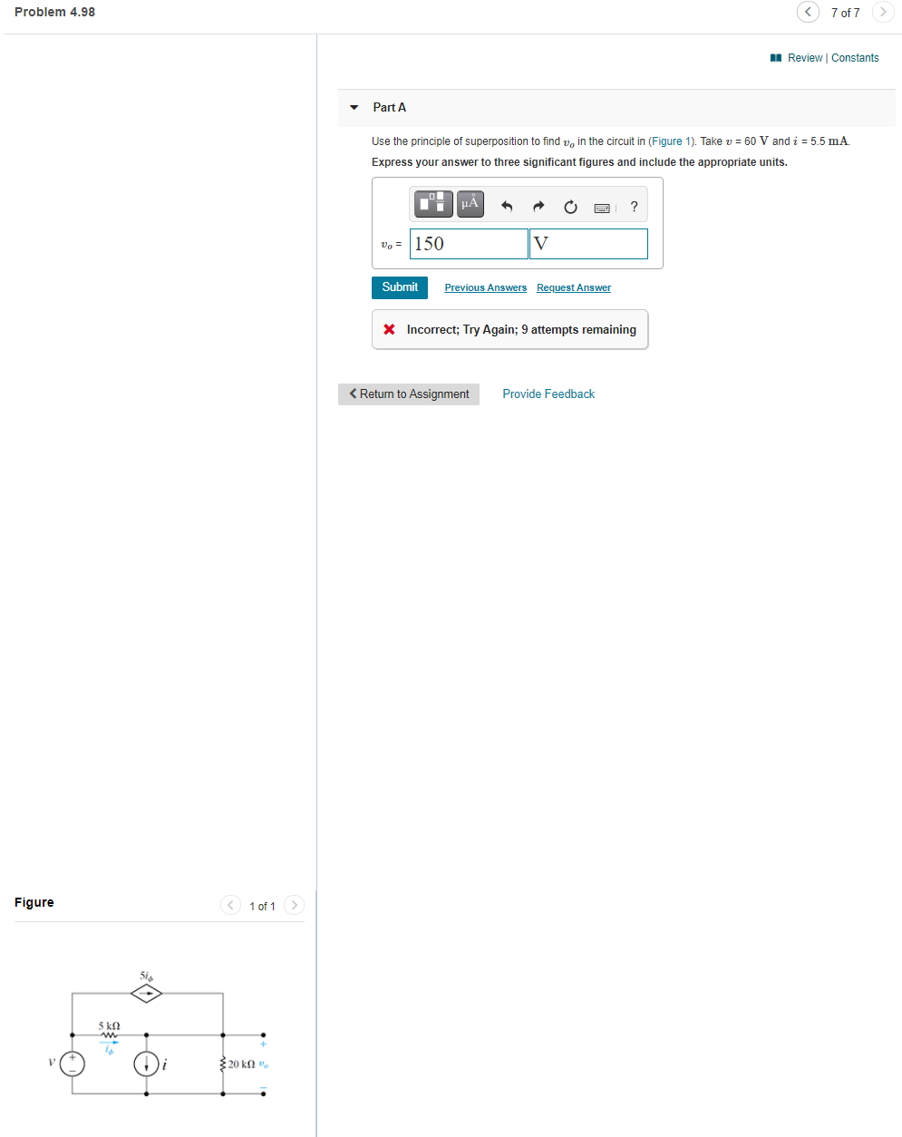 Solved Problem 4.98 7 of 7 M Review Constants Part A Use the | Chegg.com