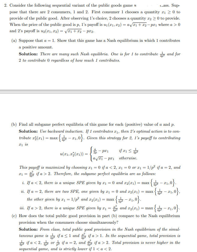 Solved 2. Consider the following sequential variant of the | Chegg.com