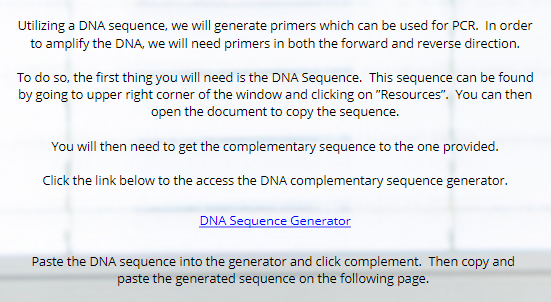 Utilizing a DNA sequence, we will generate primers | Chegg.com