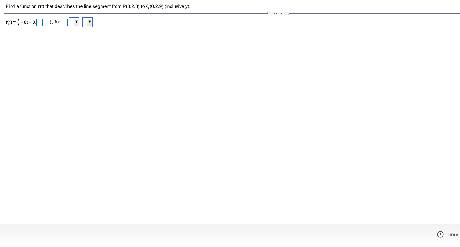 Solved Find a function r(t) that describes the line segment | Chegg.com