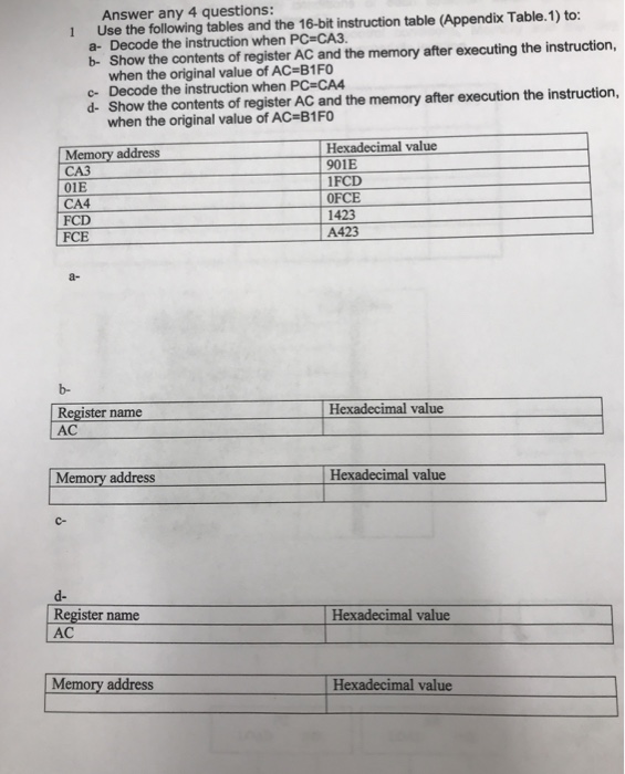Solved Answer any 4 questions 1 Use the following tables and | Chegg.com