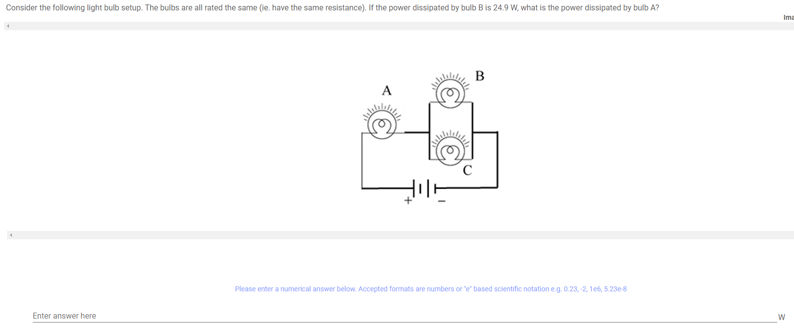 Solved Consider the following light bulb setup. The bulbs | Chegg.com