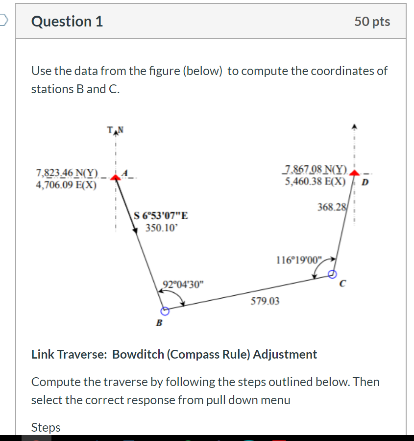 Solved Where is the misclosure calculation?? | Chegg.com