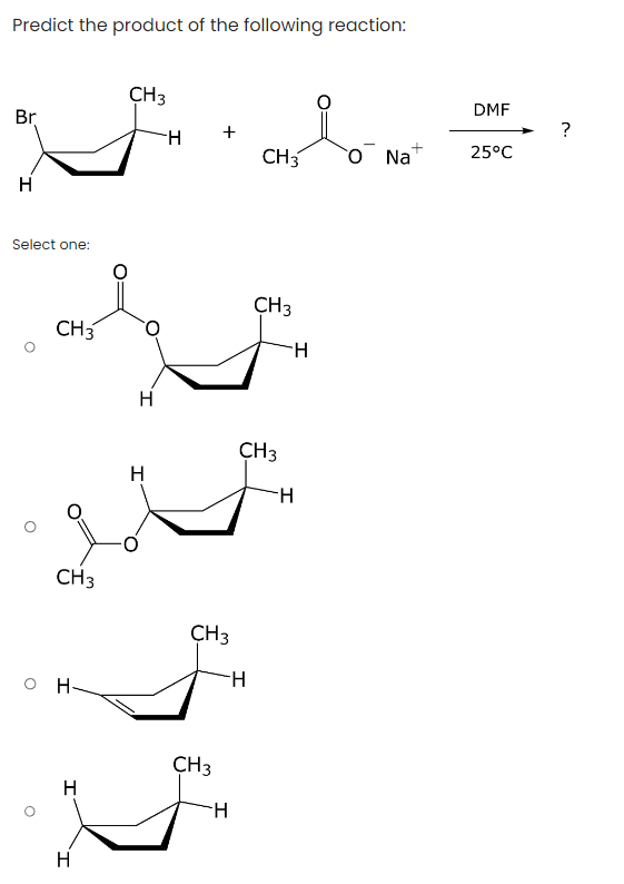 Solved Predict the product of the following reaction: 25∘C | Chegg.com