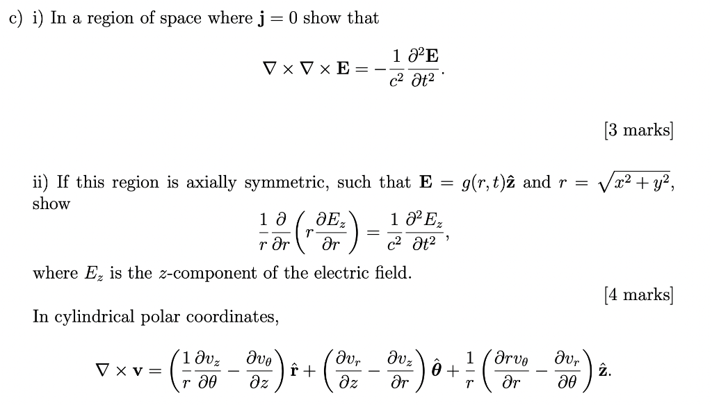 Solved 3 . a) i) Using the continuity equation and Gauss' | Chegg.com
