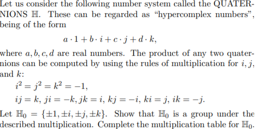 Solved Let us consider the following number system called | Chegg.com