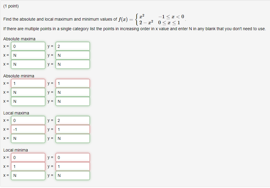 Solved (1 point) 22 -1 | Chegg.com