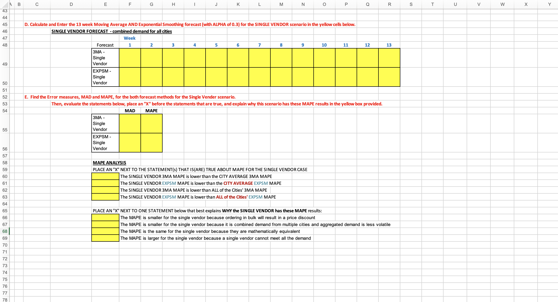 Solved This Assignment involves analyzing Starbucks Demand | Chegg.com