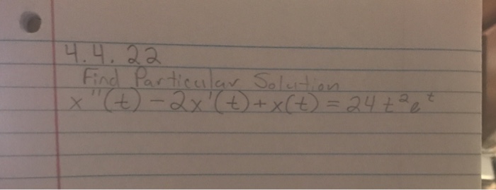 Solved Find the particular solution | Chegg.com
