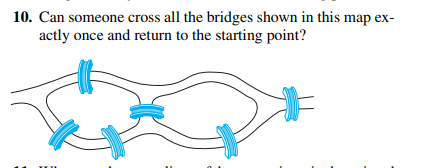 Solved Can someone cross all the bridges shown in this map | Chegg.com