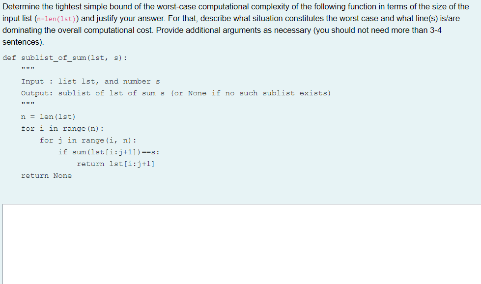 Solved Determine the tightest simple bound of the | Chegg.com