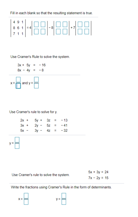 Solved Fill in each blank so that the resulting statement is | Chegg.com