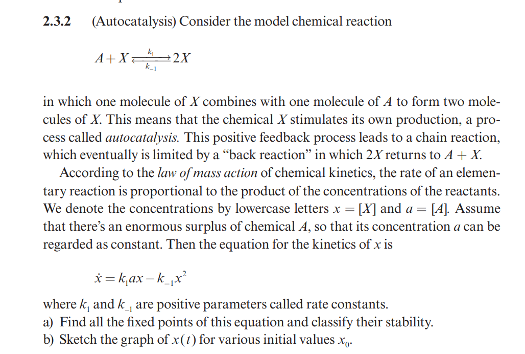 Solved Consider the model chemical reaction | Chegg.com