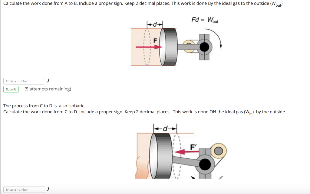 Solved PV Diagrams and Work - Isobaric (constant pressure) | Chegg.com