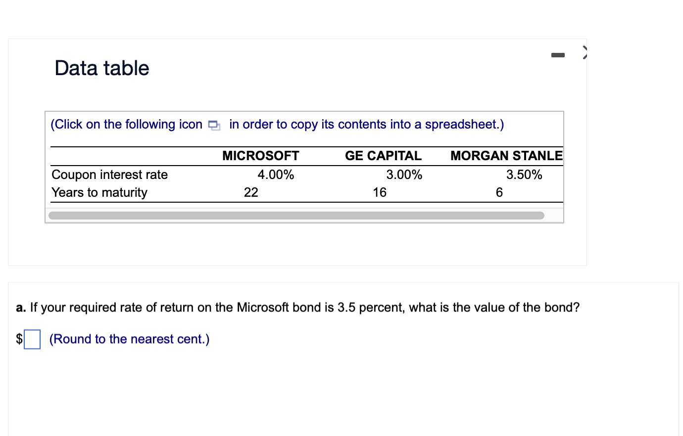 Solved Data table(Click on the following icon in order to | Chegg.com