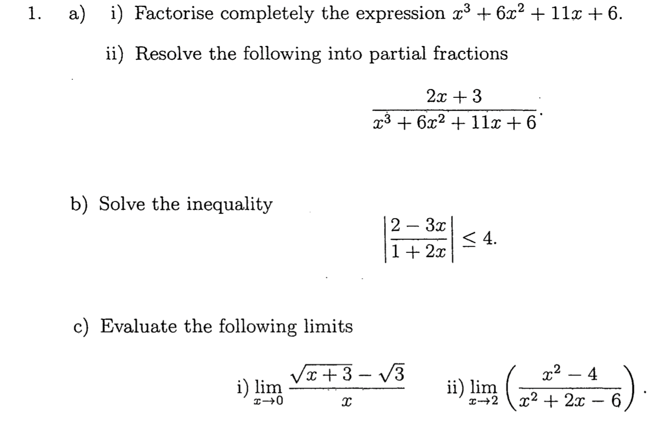 Solved a) i) Factorise completely the expression | Chegg.com