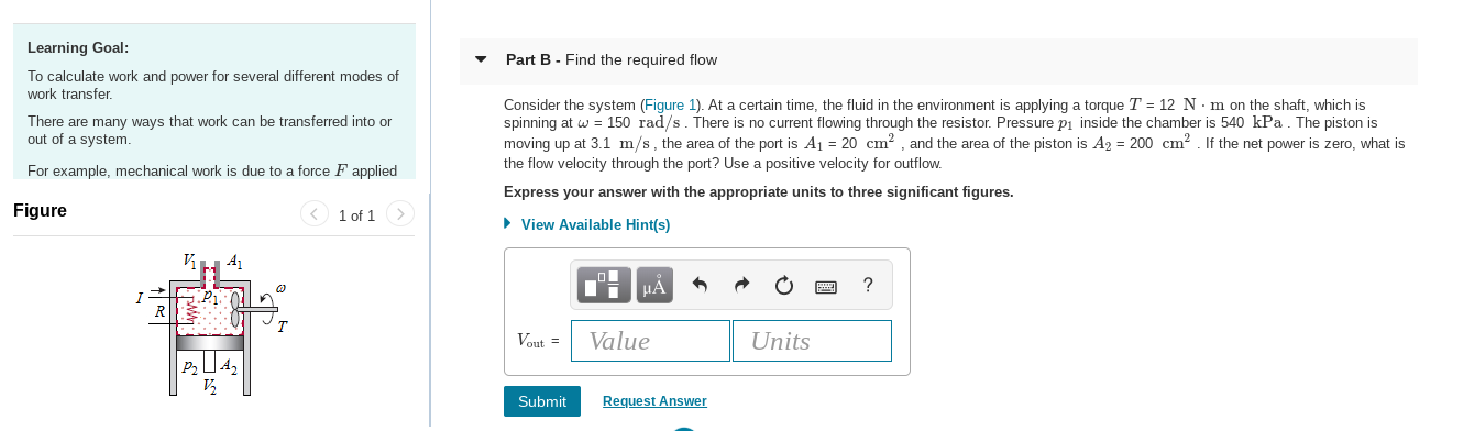 Solved Learning Goal: Part B - Find the required flow To | Chegg.com