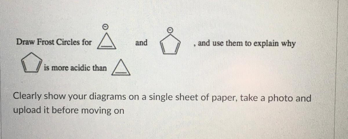 Solved Draw Frost Circles for and and use them to explain | Chegg.com