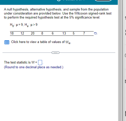 Solved A null hypothesis, alternative hypothesis, and sample | Chegg.com