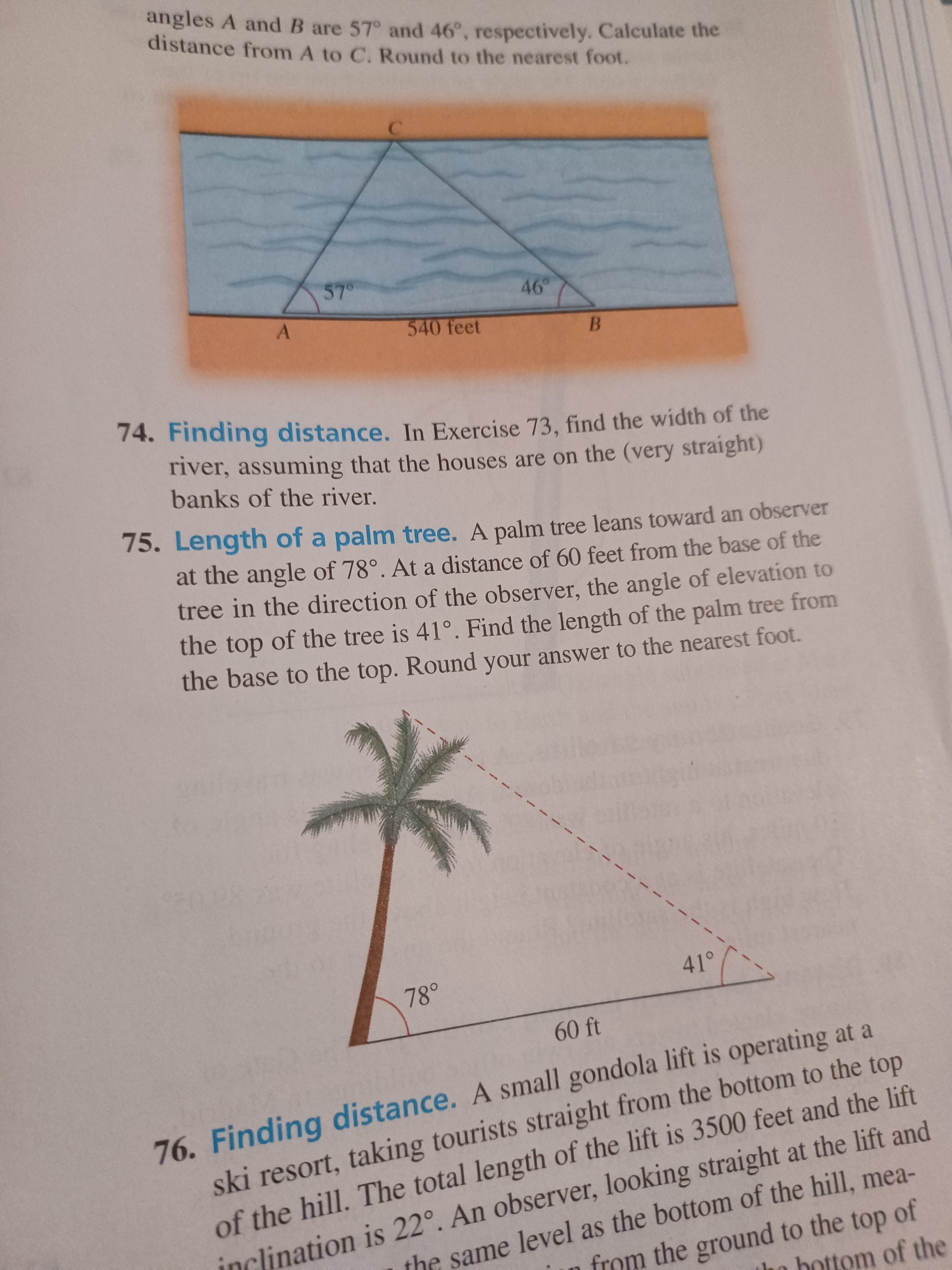 Solved Solve 73 and 75. For 73: Finding Distance, Angela | Chegg.com