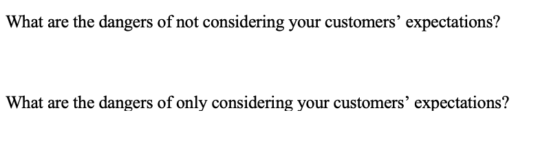 Solved What are the dangers of not considering your | Chegg.com