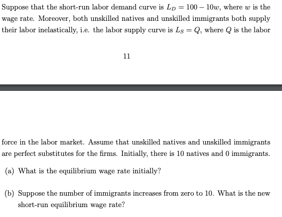 Solved Suppose that the short-run labor demand curve is | Chegg.com
