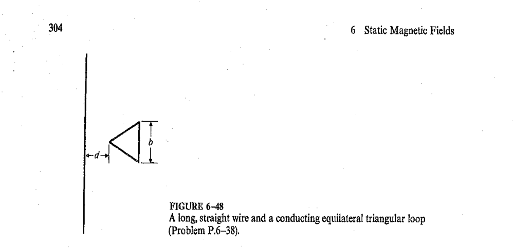 Solved P.7-4) A conducting equilateral triangular loop is | Chegg.com