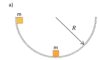 Solved Two bricks with exactly the same mass 𝑚 are | Chegg.com